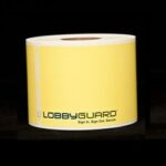 LobbyGuard Visitor Badges - Box of 10 - Yellow - Compatible with 450 ...