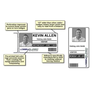 LobbyGuard Custom Visitor Badge Design - LobbyGuard Store